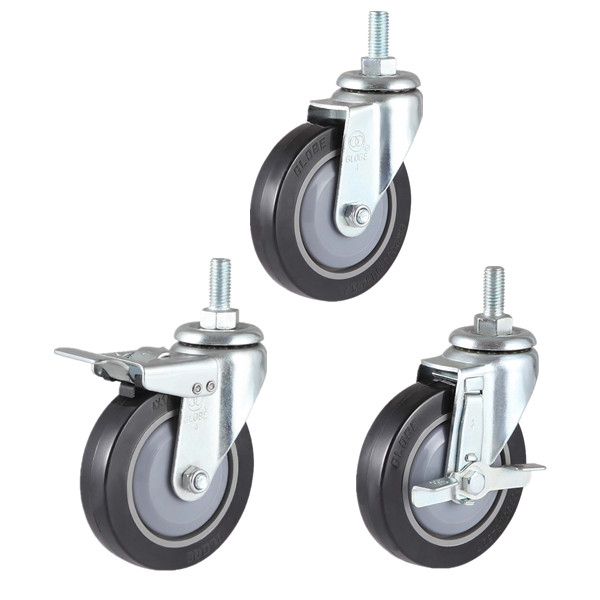 Wholesale Trolley Ball Bearing Caster Wheel With Threaded Stem Swivel ...