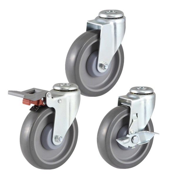 Wholesale Industrial Castor PU Material Bolt Hole Trolley Caster ...