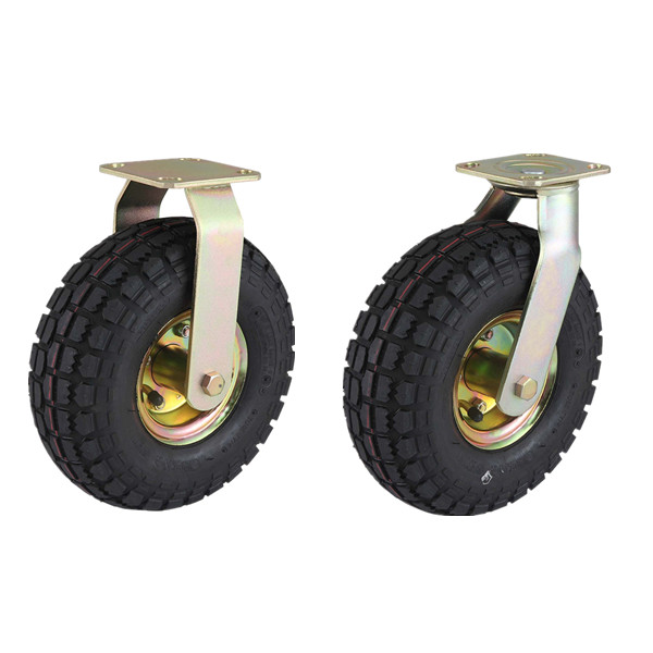 Wholesale Industrial Heavy Duty Pneumatic Rubber Top plate Swivel/Rigid ...
