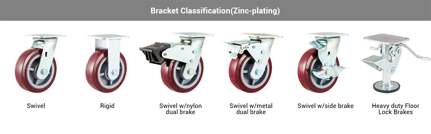 Wholesale EH1 SERIES – Top plate type – Swivel/Rigid Polyurethane ...